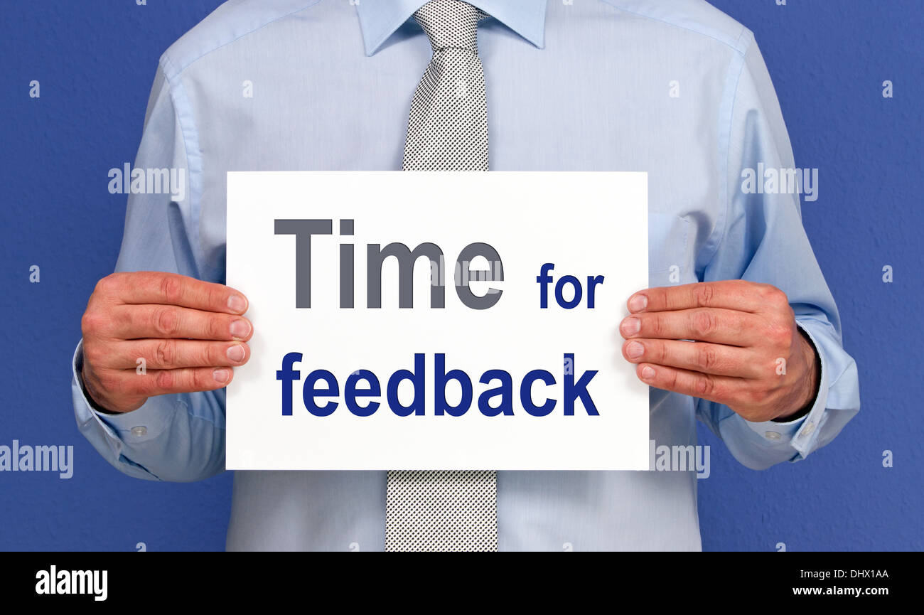 Time for feedback Stock Photo - Alamy