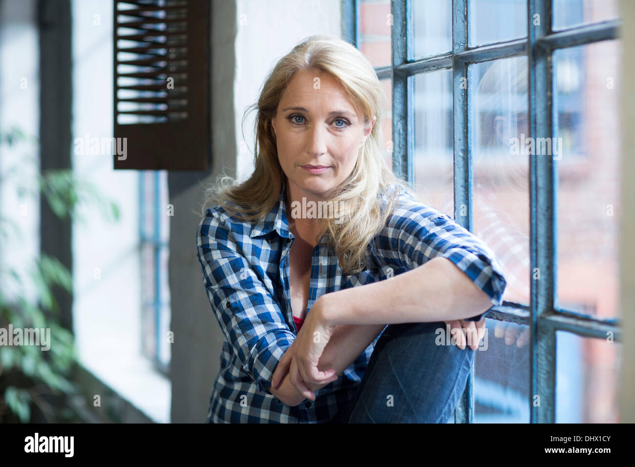 Saskia Fischer on the set of ARD TV series "Großstadtrevier". Hamburg ...