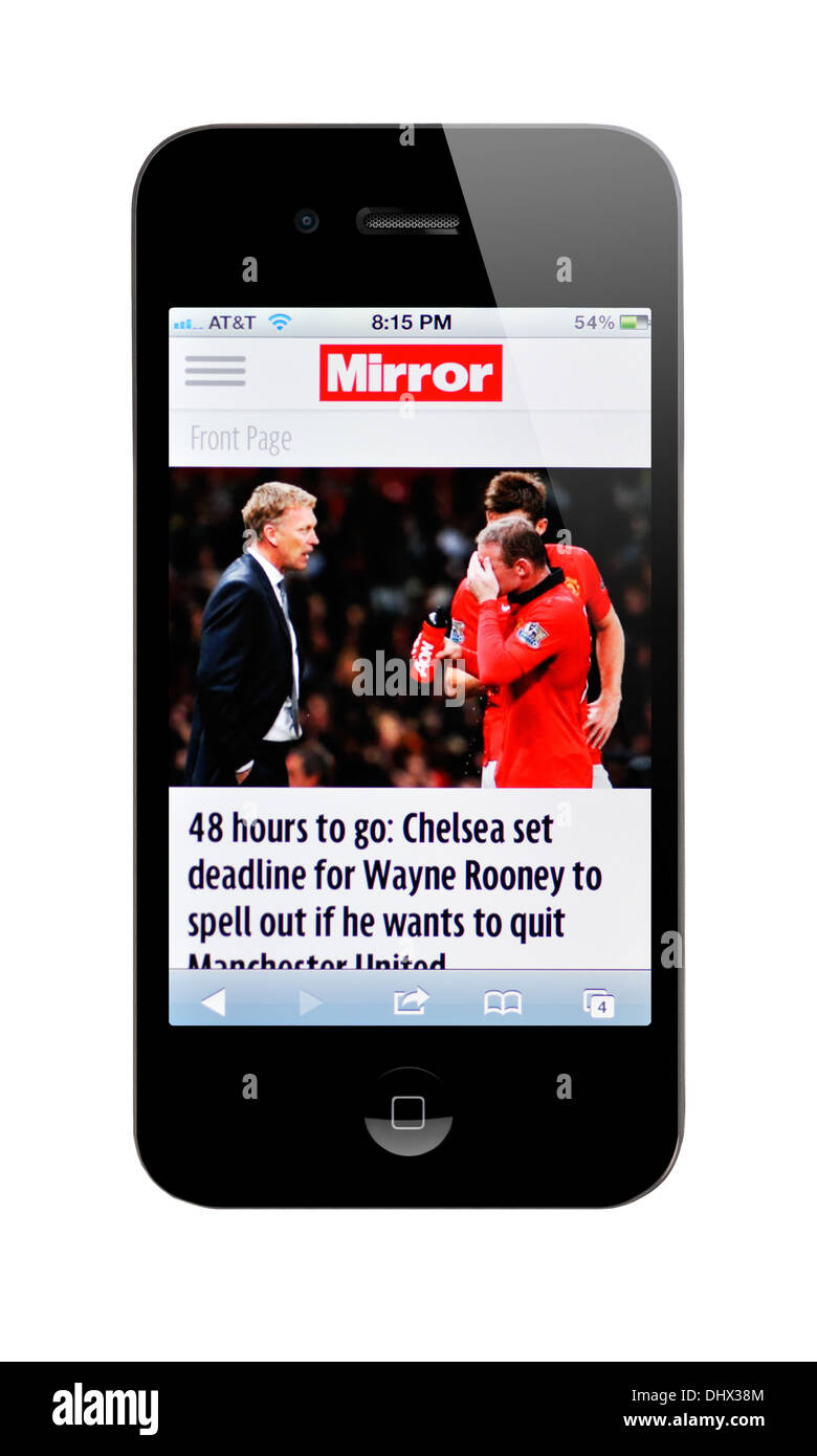 The mirror newspaper Cut Out Stock Images & Pictures - Alamy