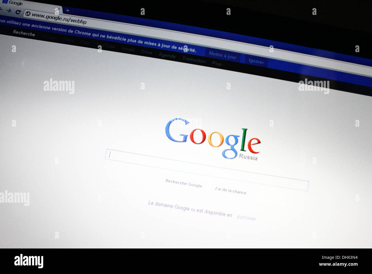 Website for google russia search field, search engine, internet Stock ...