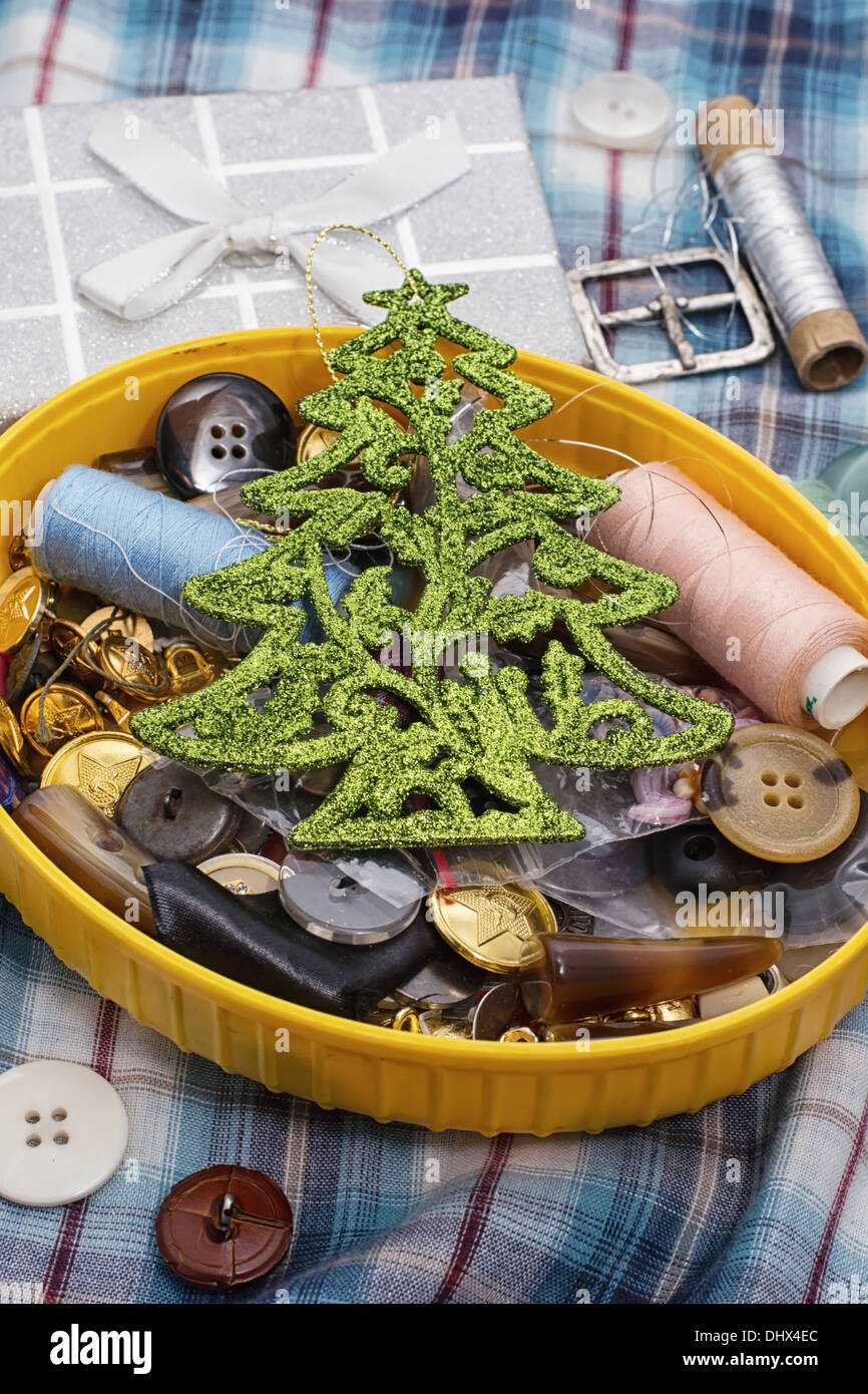new-year toys and knick-knackeries to Christmas Stock Photo - Alamy