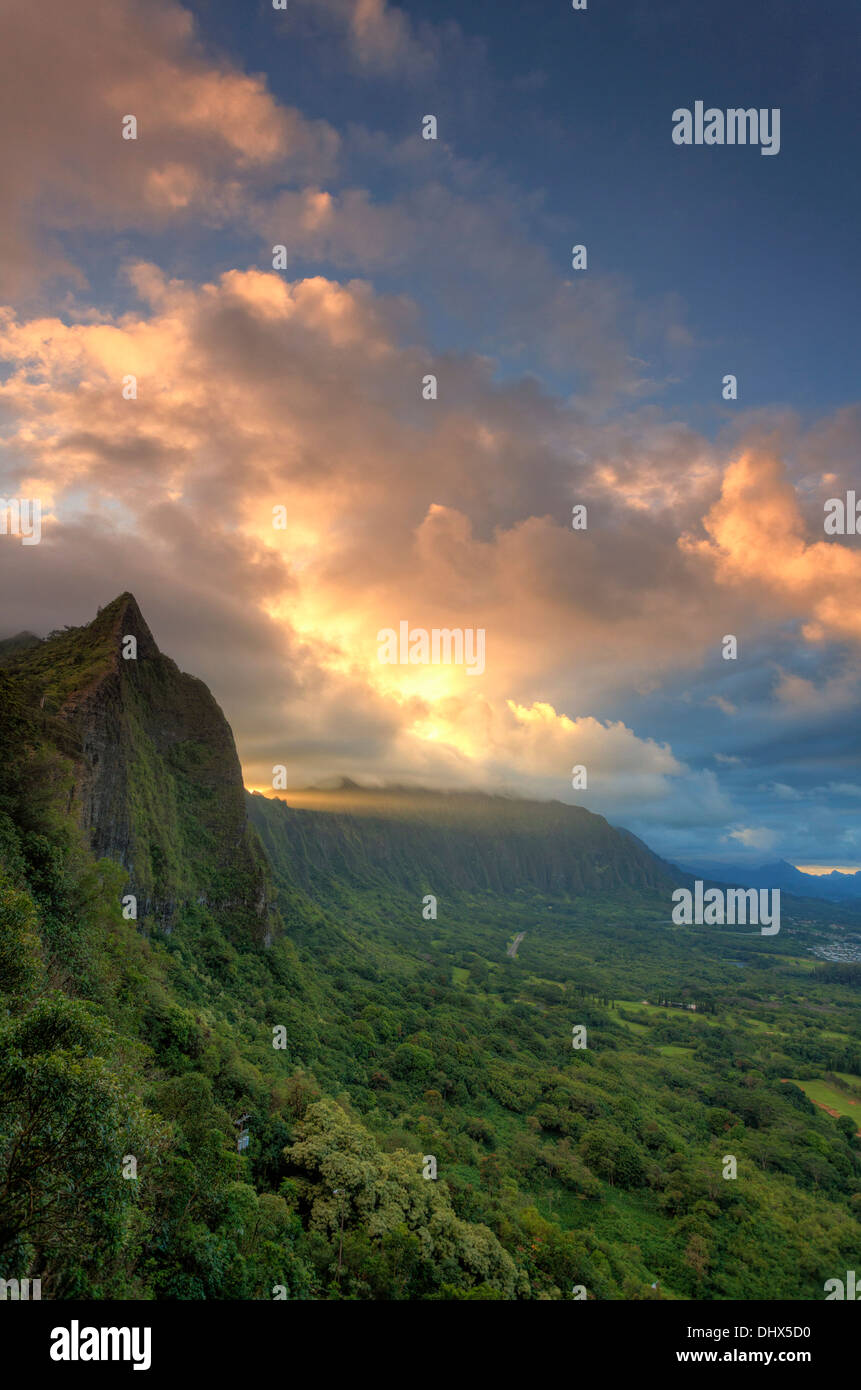 USA, Hawaii, Oahu, Nuuanu Pali Lookout Stock Photo - Alamy
