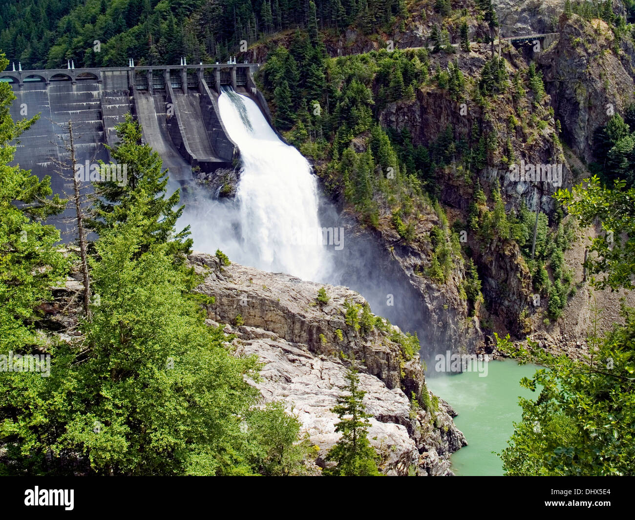 The Diablo Dam on the North Cascade Highway,Washington State Stock ...