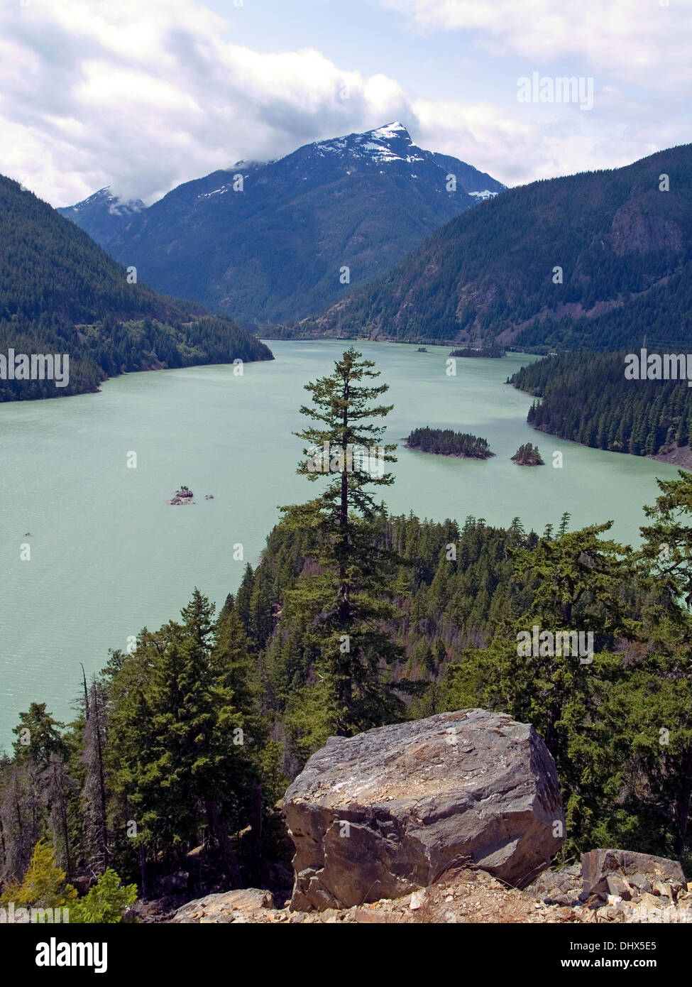 Diablo Lake,North Cascade Highway,Washington State Stock Photo - Alamy