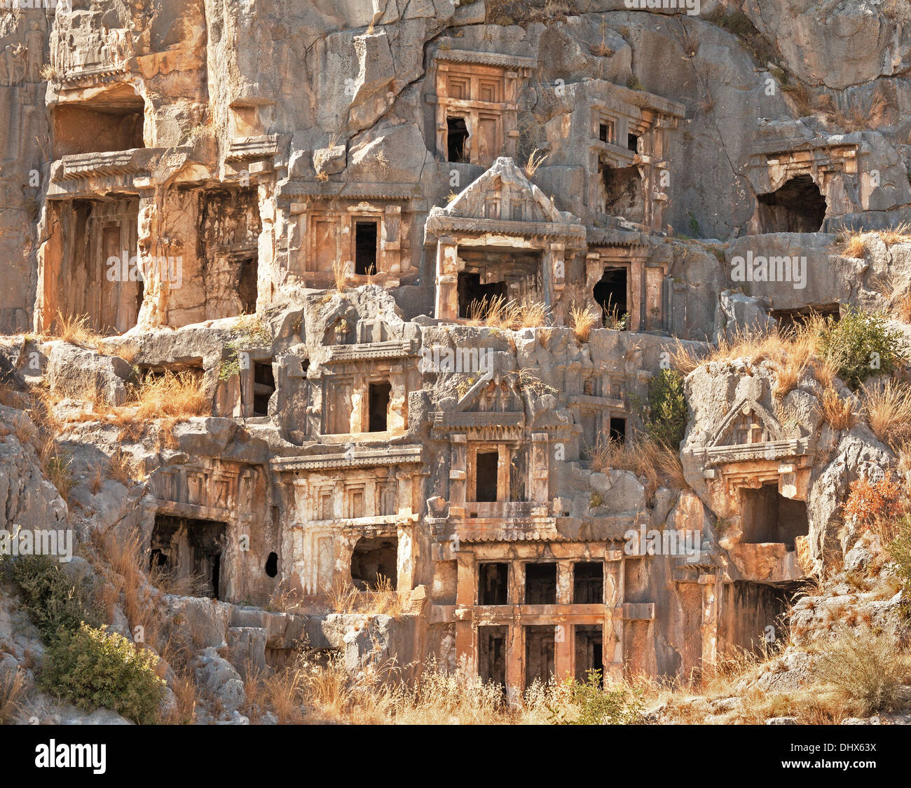 Ruins of ancient Lycia (Myra) in Turkey Stock Photo - Alamy