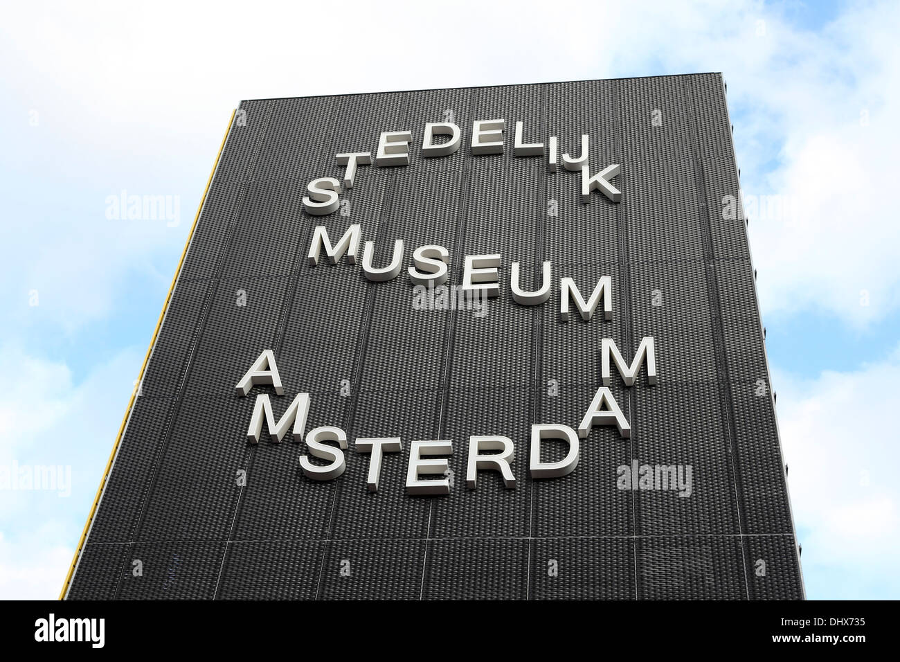 Sign for the Stedelijk Museum in Amsterdam, the Netherlands Stock Photo ...