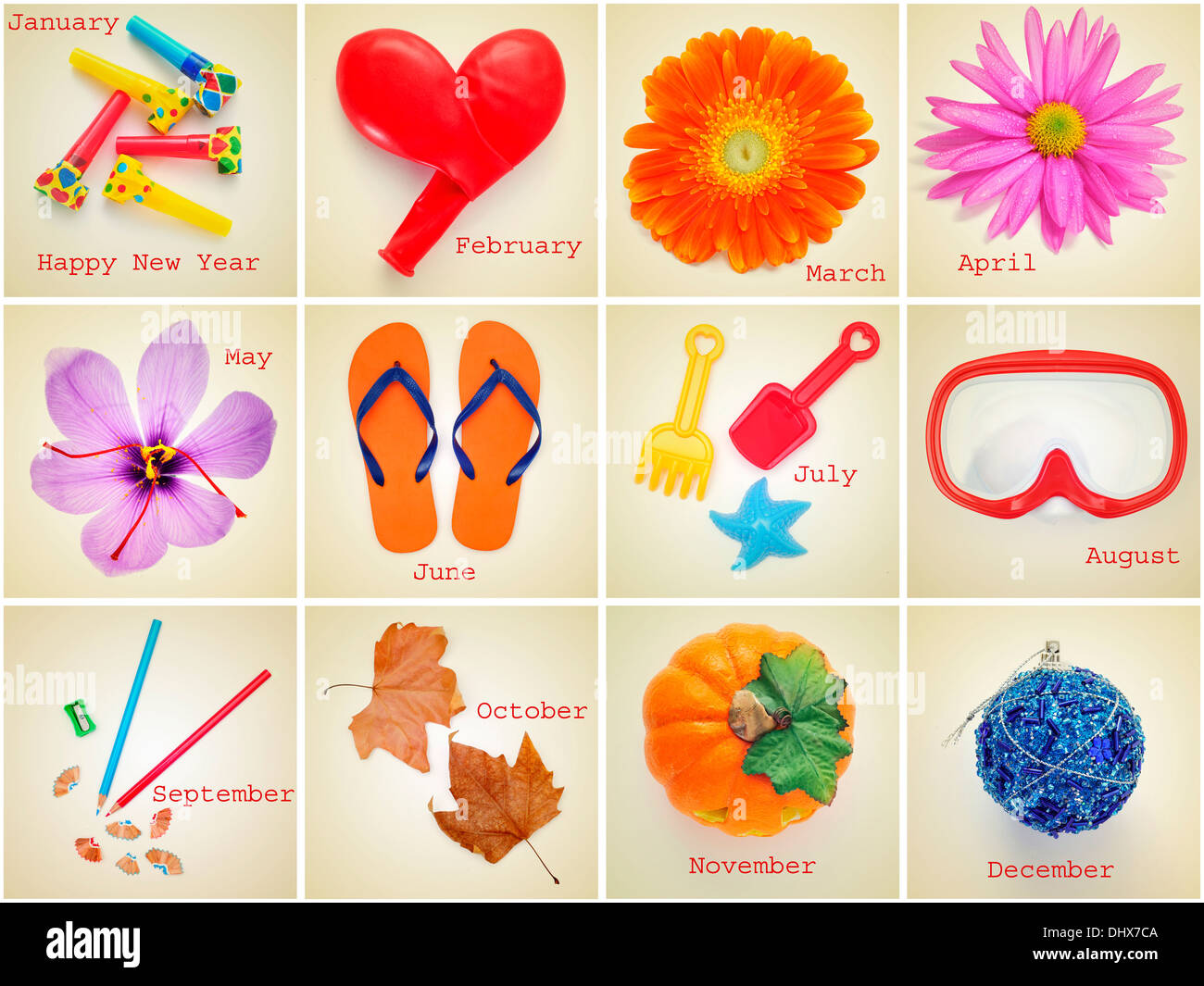 Months Of The Year Calendar