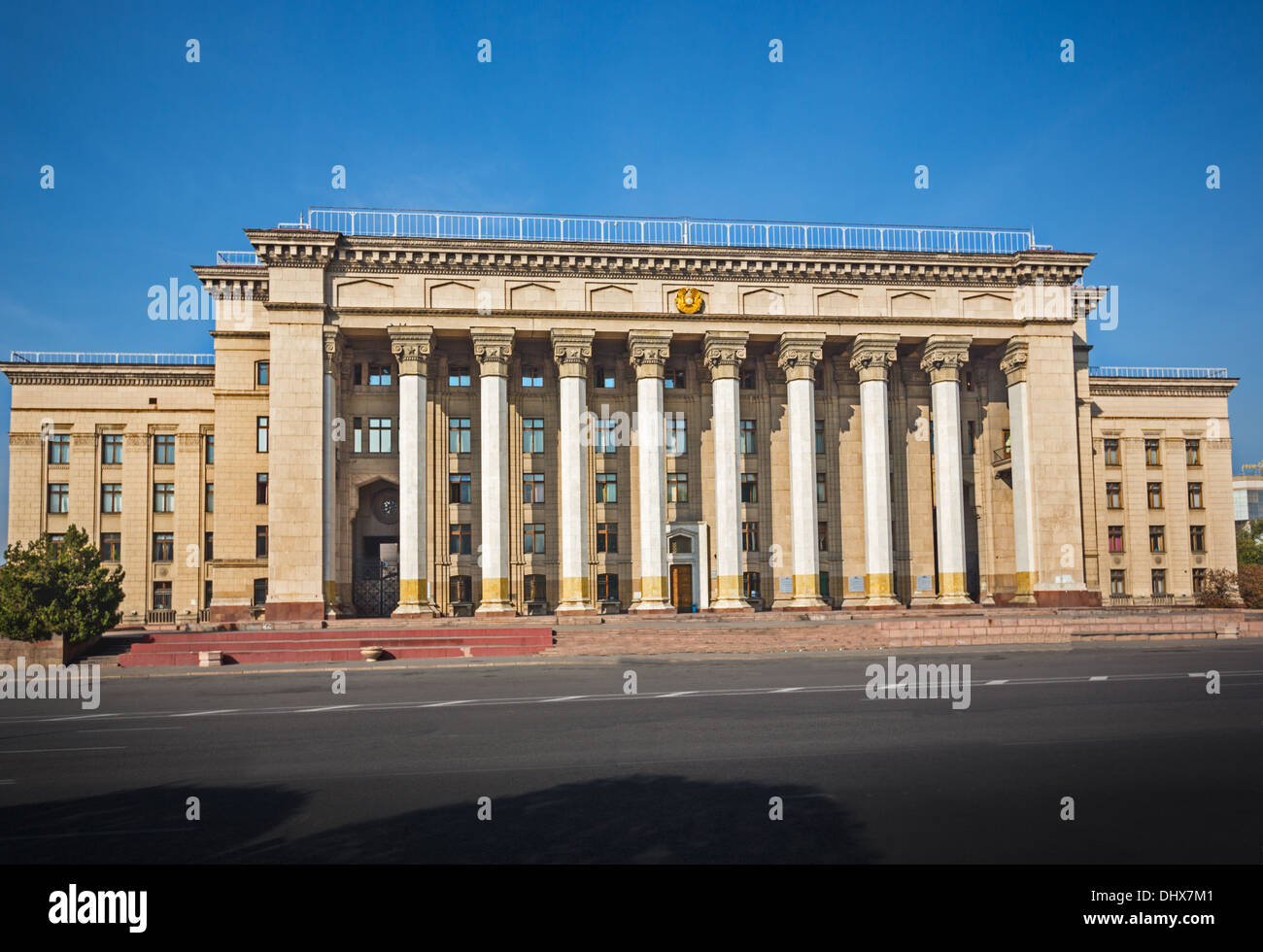 buildings colonnade architecture Almaty Stock Photo - Alamy