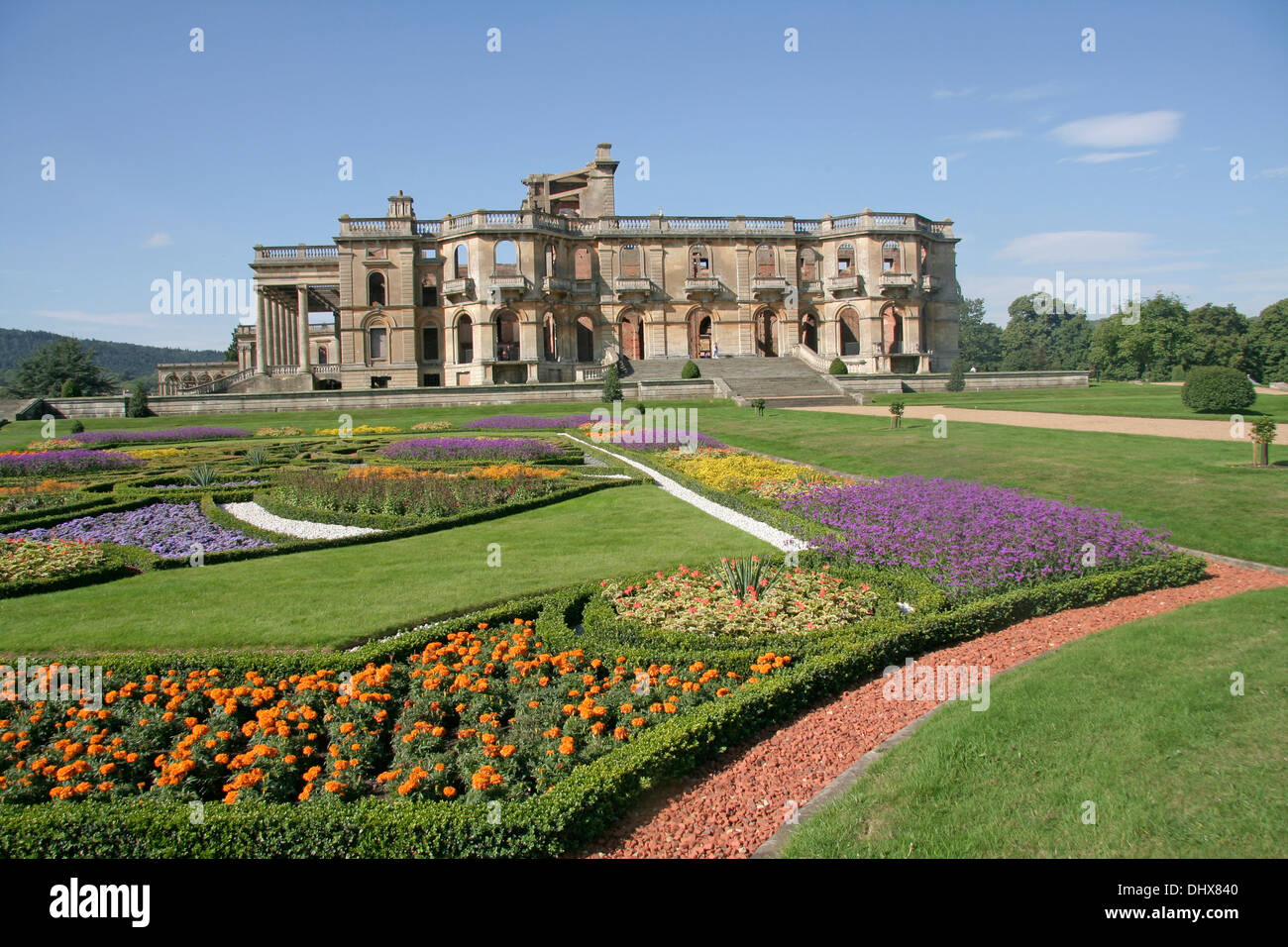 Witley Court EH east front and parterre Great Witley Worcestershire ...