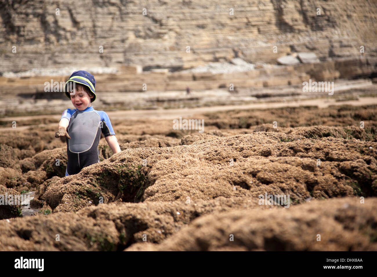 boy at seaside, beech Stock Photo - Alamy