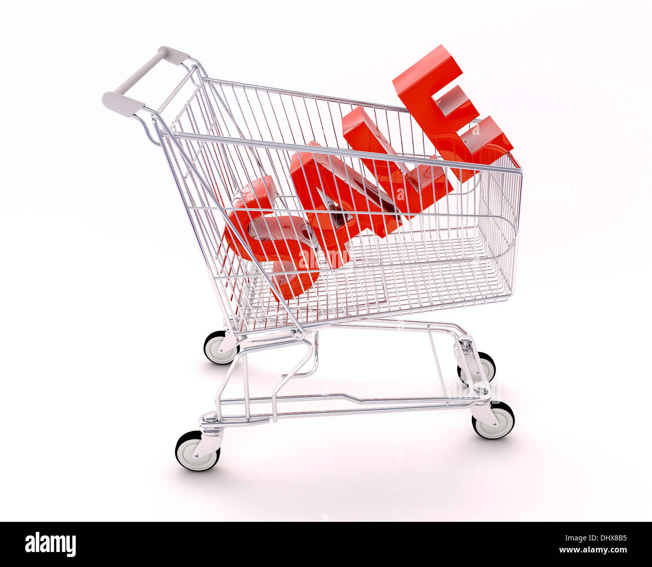 Cart for purchases and sale Stock Photo - Alamy