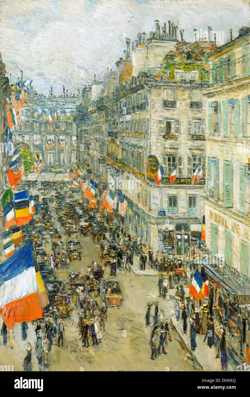 Childe hassam flags hi-res stock photography and images - Alamy