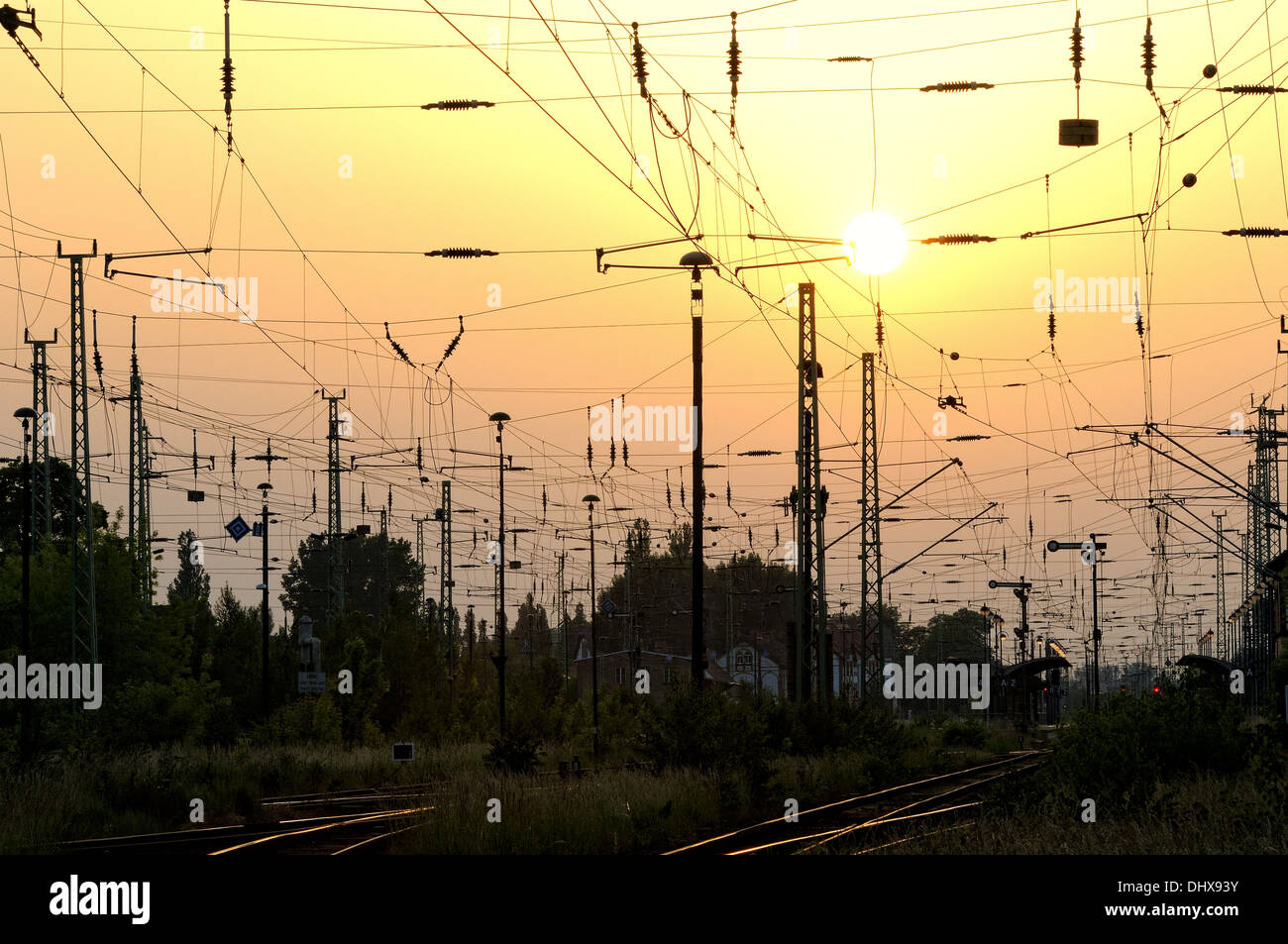 at the station Stock Photo - Alamy