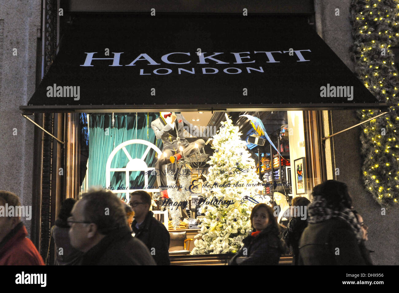 Regent Street, London, UK. 15th November 2013. A window display in the ...