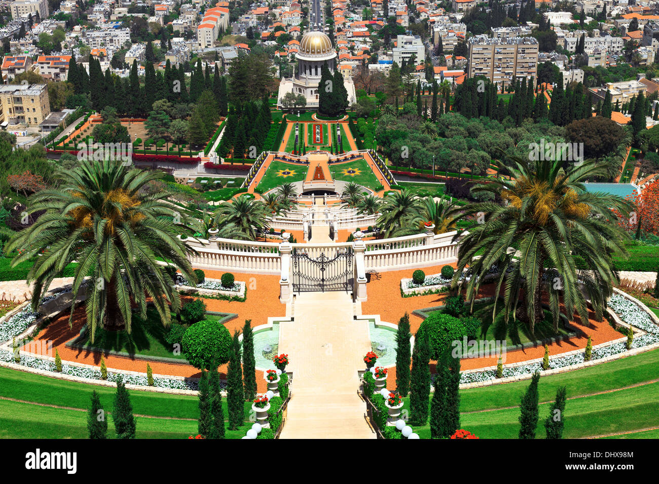 Bahai Gardens in Haifa Israel Stock Photo - Alamy
