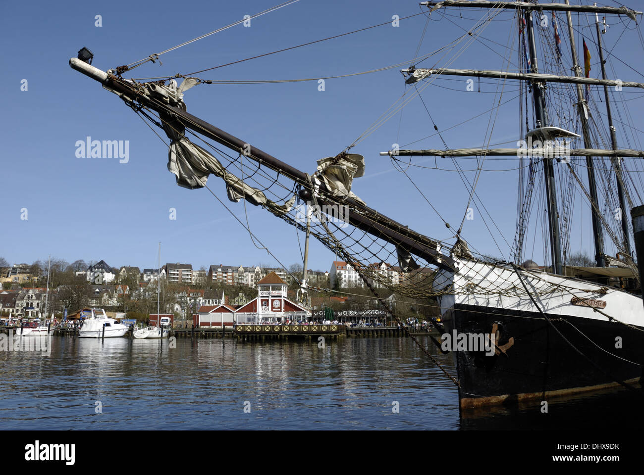 Sailing Ship Stoertebeker in Flensburg Stock Photo - Alamy