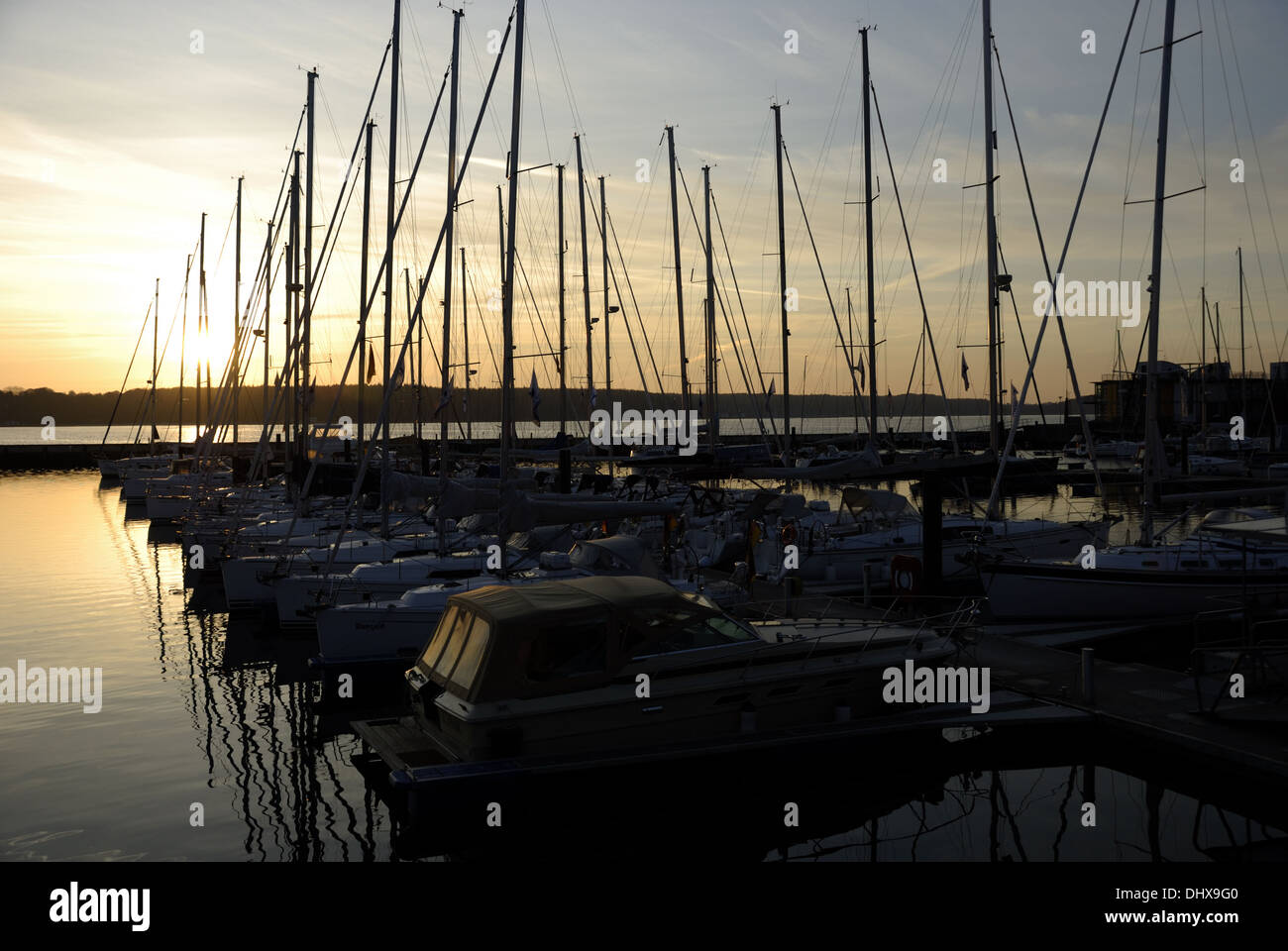 Flensburg germany sonwik marina marina hi-res stock photography and images - Alamy