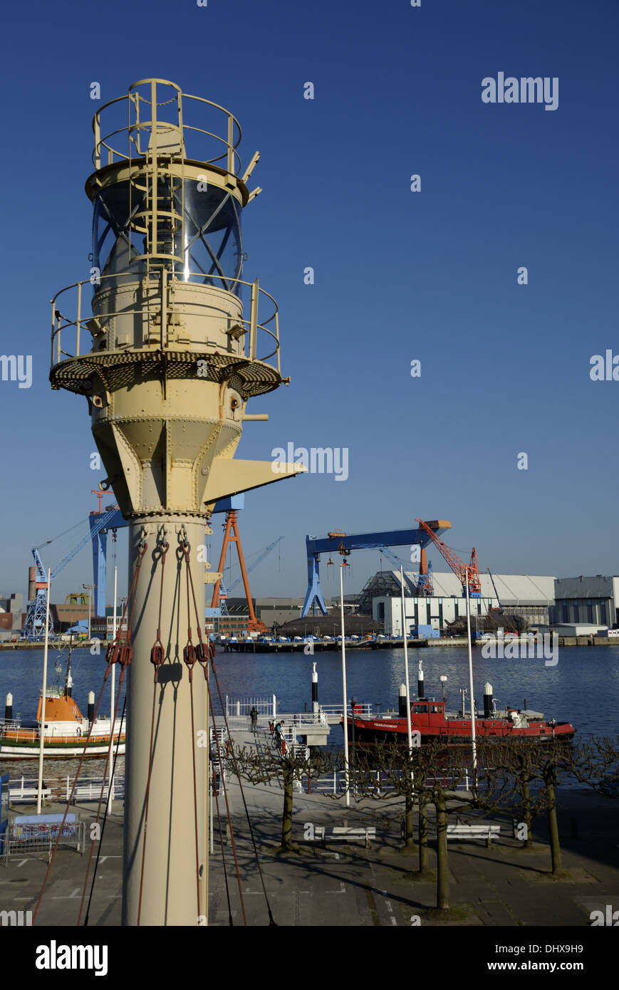 Lighthouse at the Maritime Museum in Kiel Stock Photo - Alamy