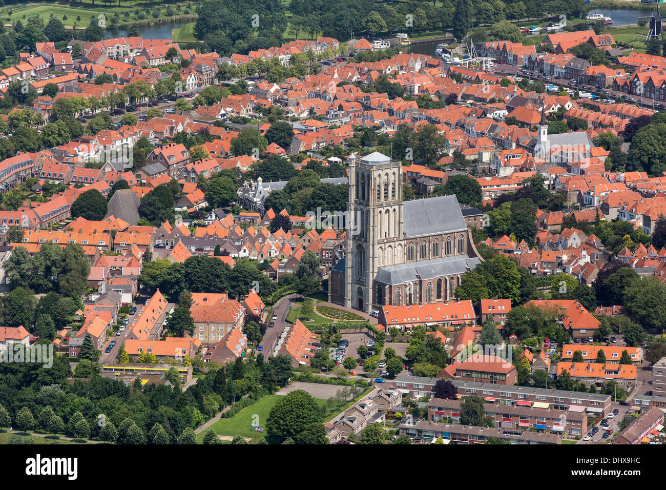 Aerial houses brielle hi-res stock photography and images - Alamy