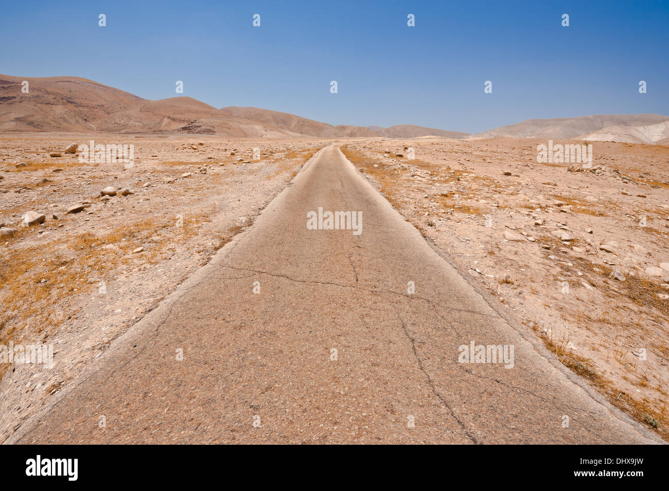 Road in Desert Stock Photo - Alamy