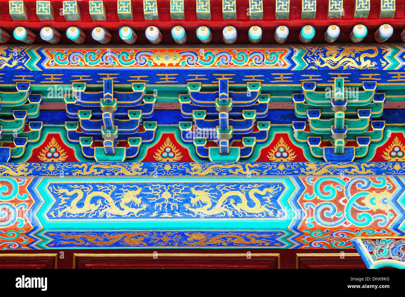Chinese architectural decoration Stock Photo - Alamy