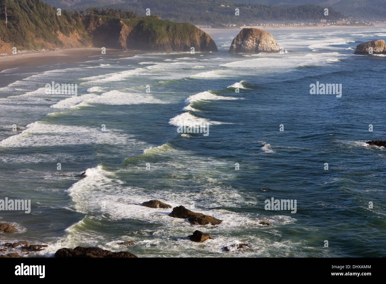 Crescent Beach from Ecola State Park near Canon Beach, Oregon Stock ...