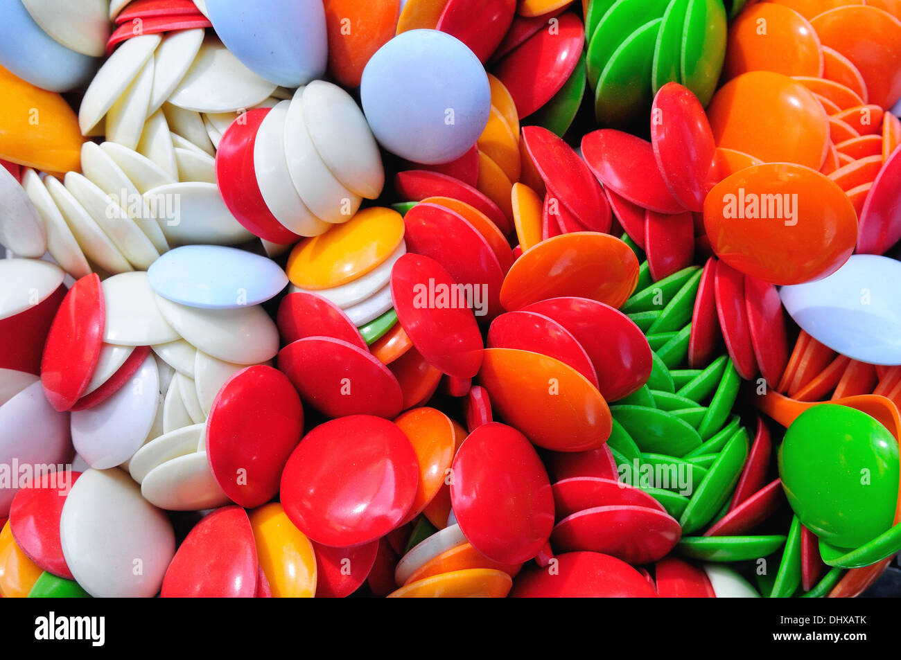 Colorful plastic spoon Stock Photo - Alamy