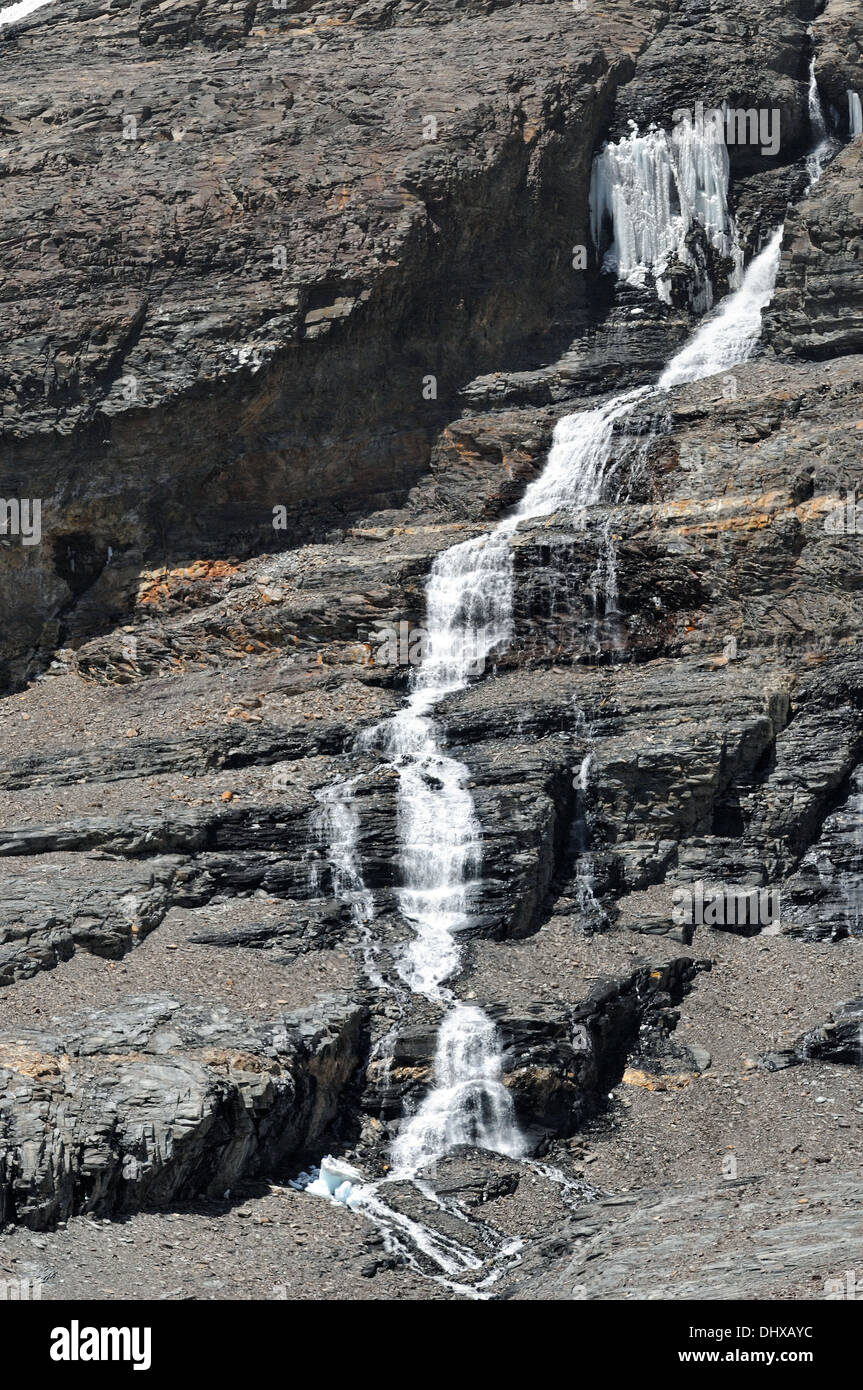 Waterfall at the Karola Glacier Tibet China Stock Photo - Alamy
