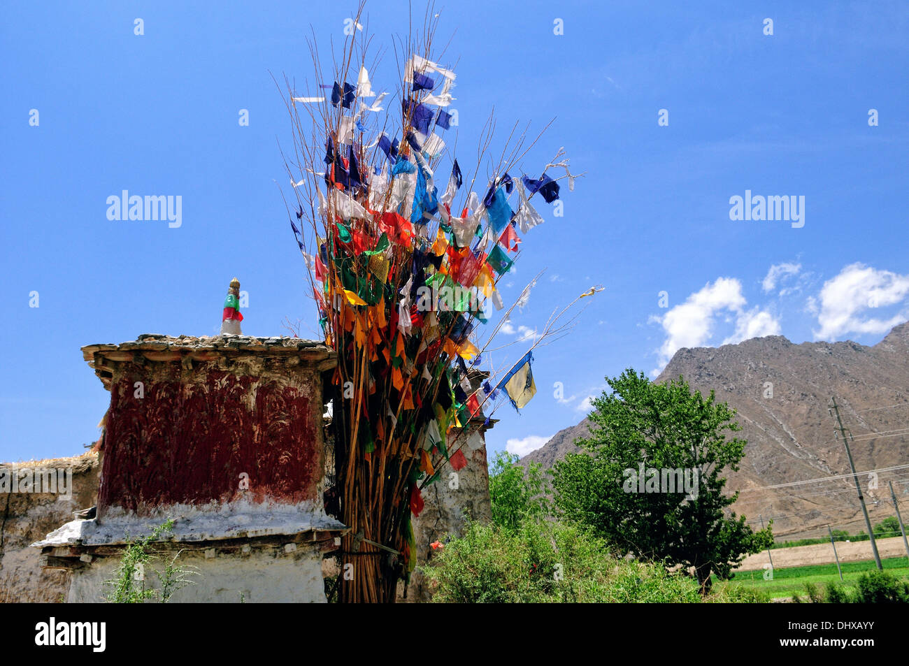 Living in harmony with nature and religion Stock Photo - Alamy