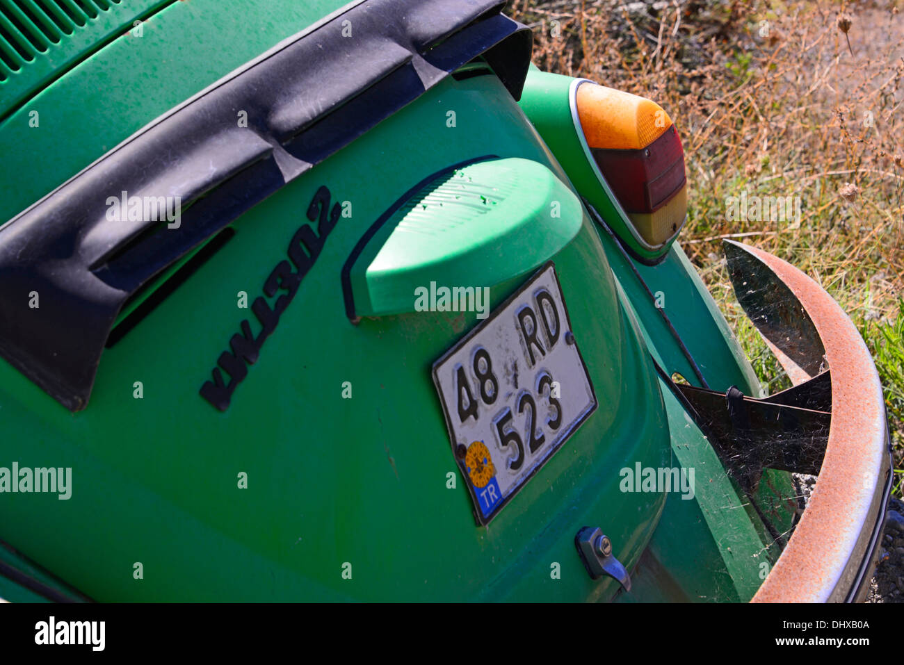Rear view of a Volkwagen 'Beetle 1302' Stock Photo - Alamy