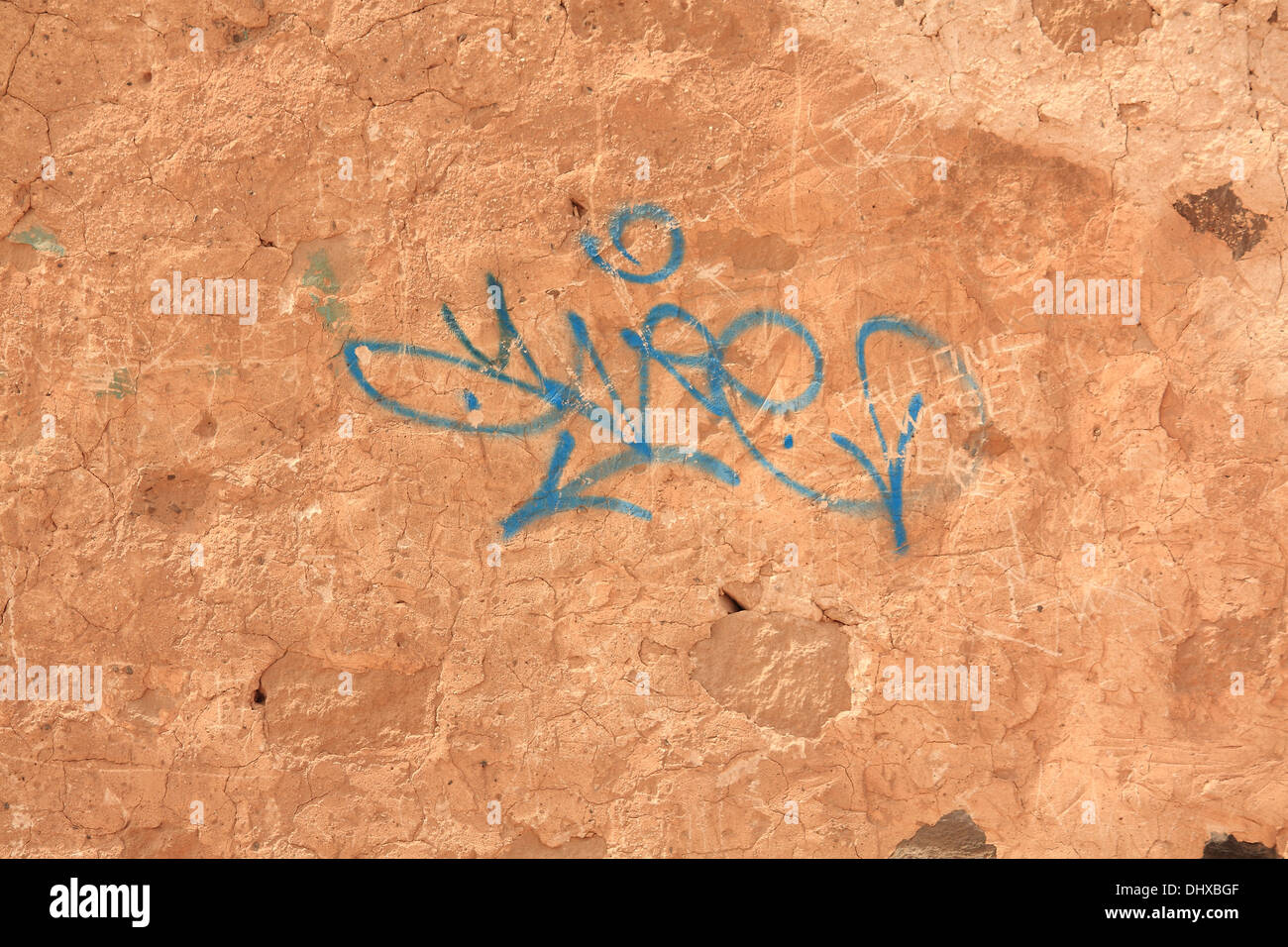 graffiti on a sandstone wall Stock Photo - Alamy