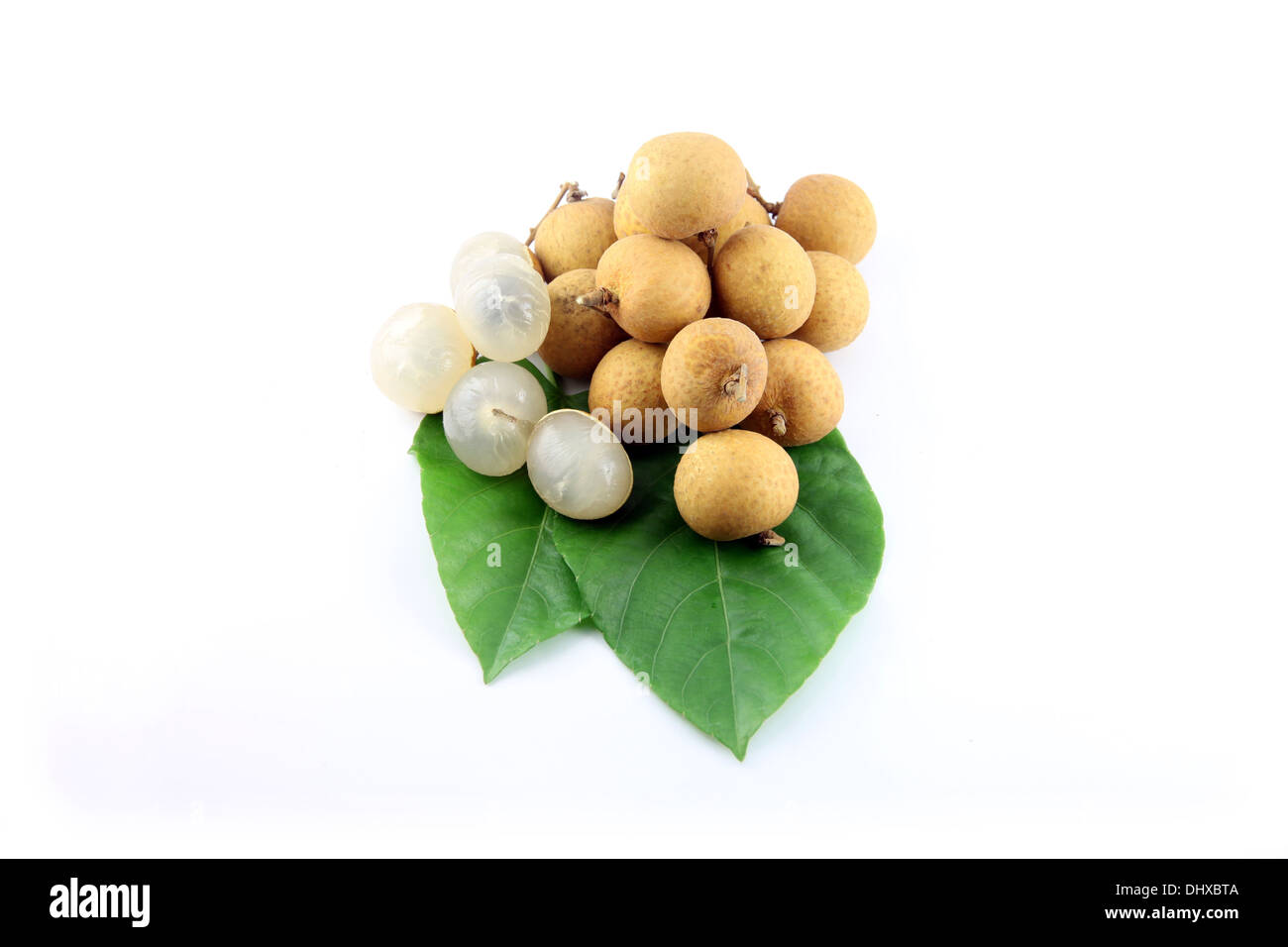 Closeup Longan on white background Stock Photo - Alamy