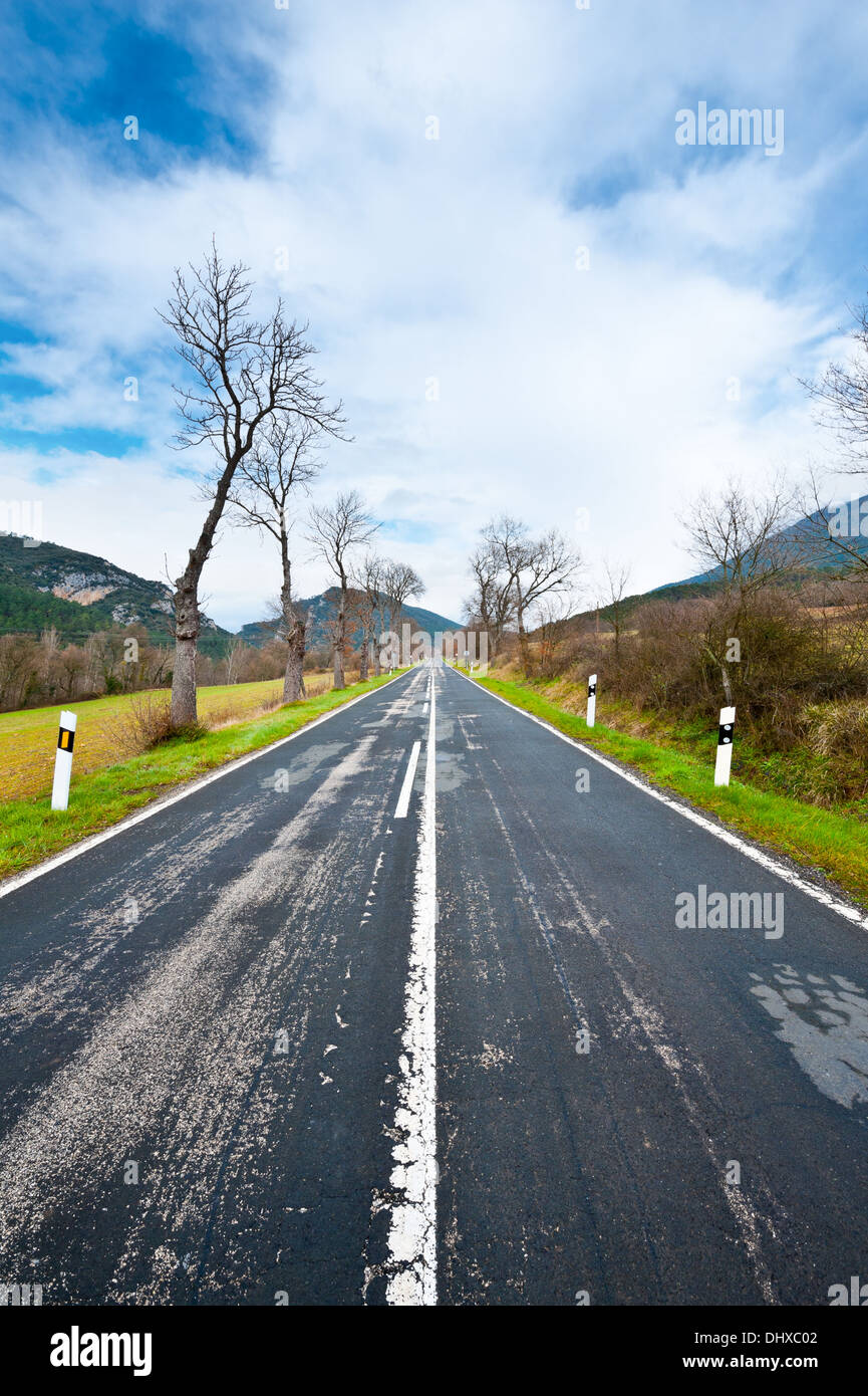 Straight Road Stock Photo - Alamy