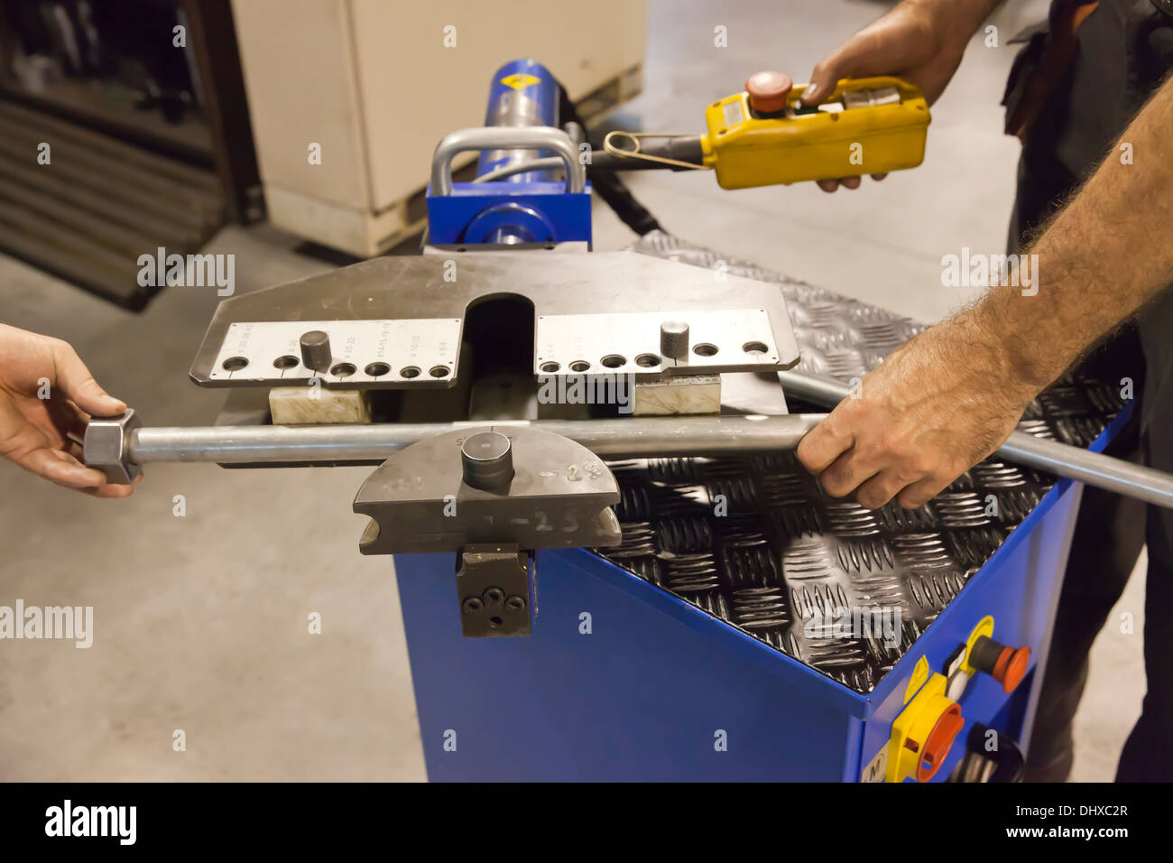 Metal bending machine hi-res stock photography and images - Alamy