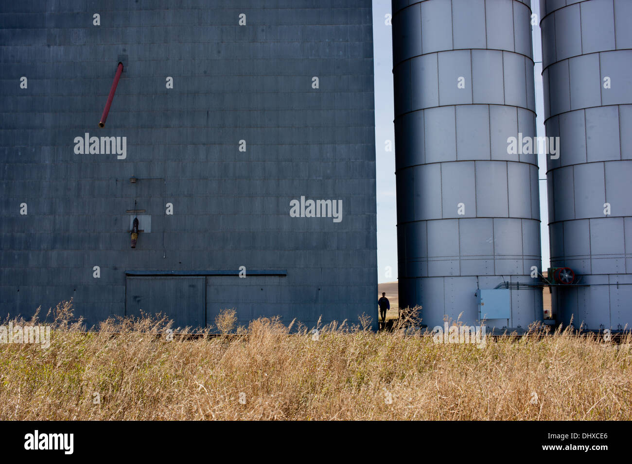Metal silos hi-res stock photography and images - Alamy