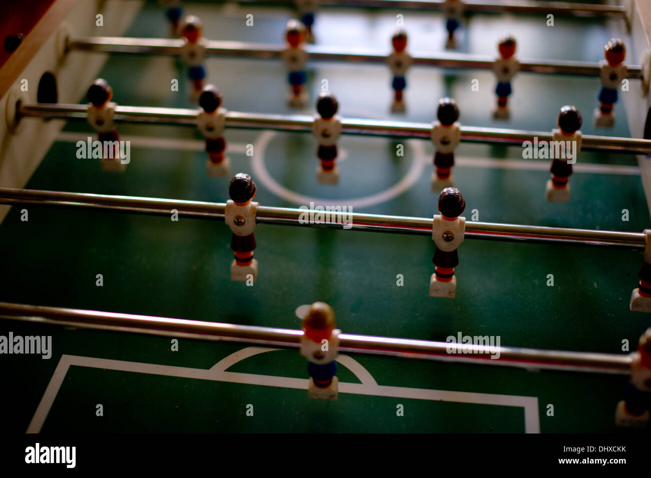Foosball Table, High Angle View Stock Photo - Alamy