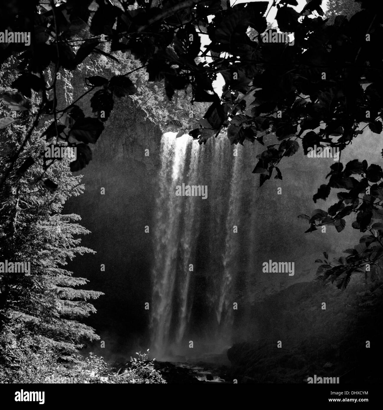 Waterfall and Mist Stock Photo - Alamy