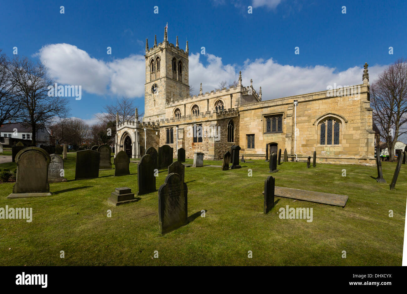 Conisbrough Church South Yorkshire Stock Photo - Alamy