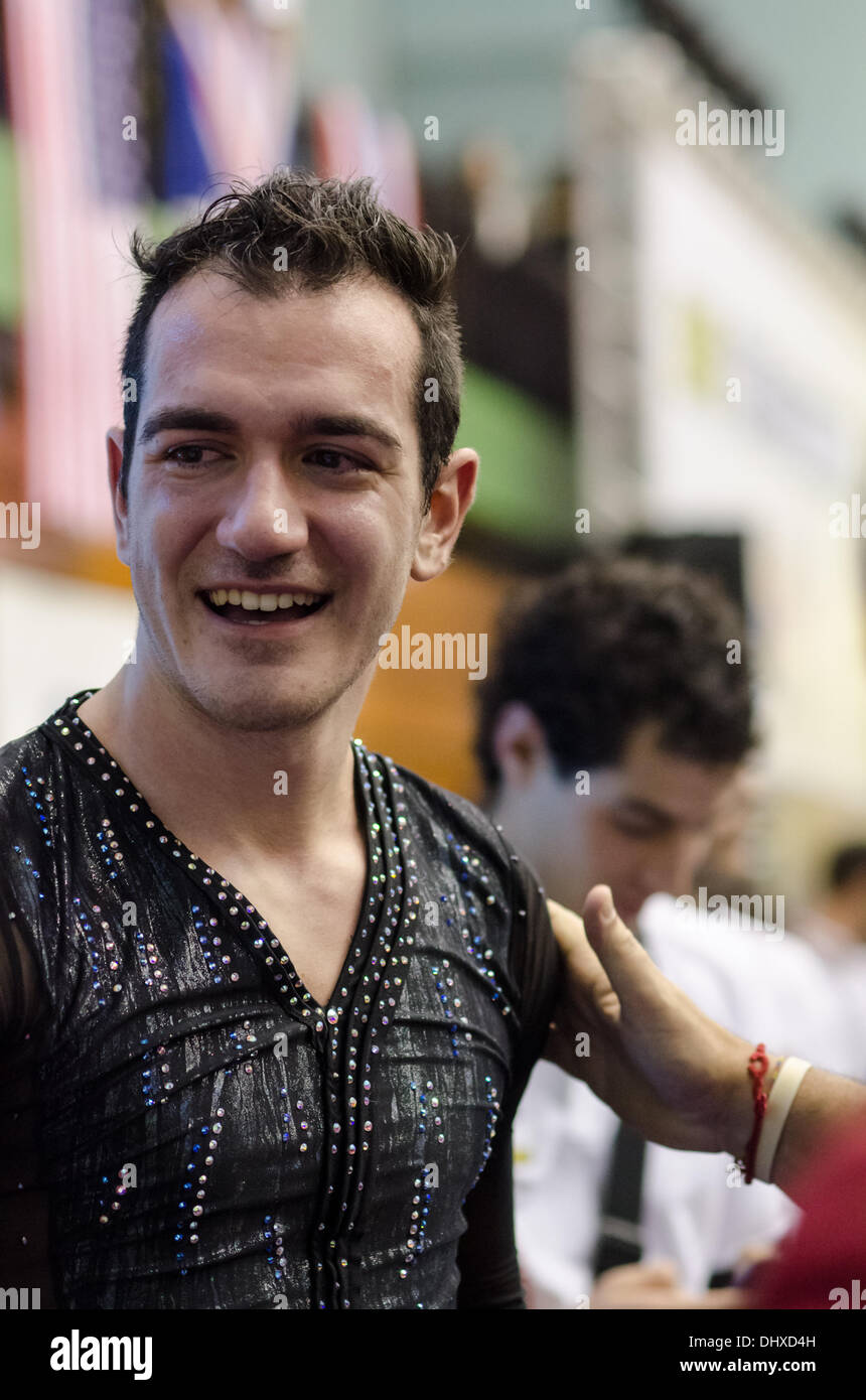 Taipei, Taiwan. 15th November 2013. Simone Porzi from Italy is first in ...