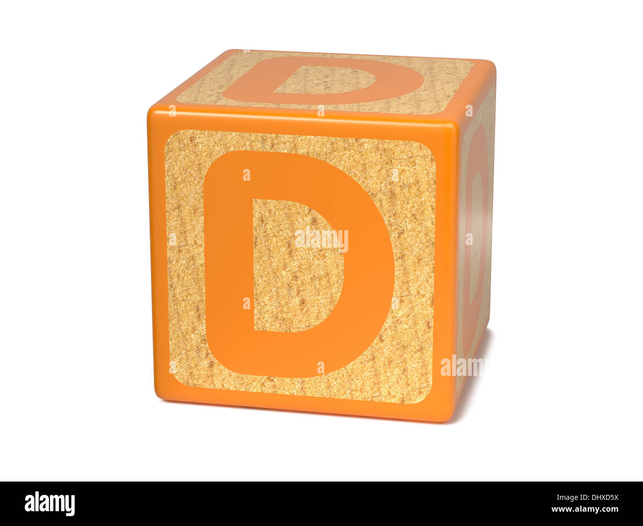 Letter D on Childrens Alphabet Block Stock Photo - Alamy