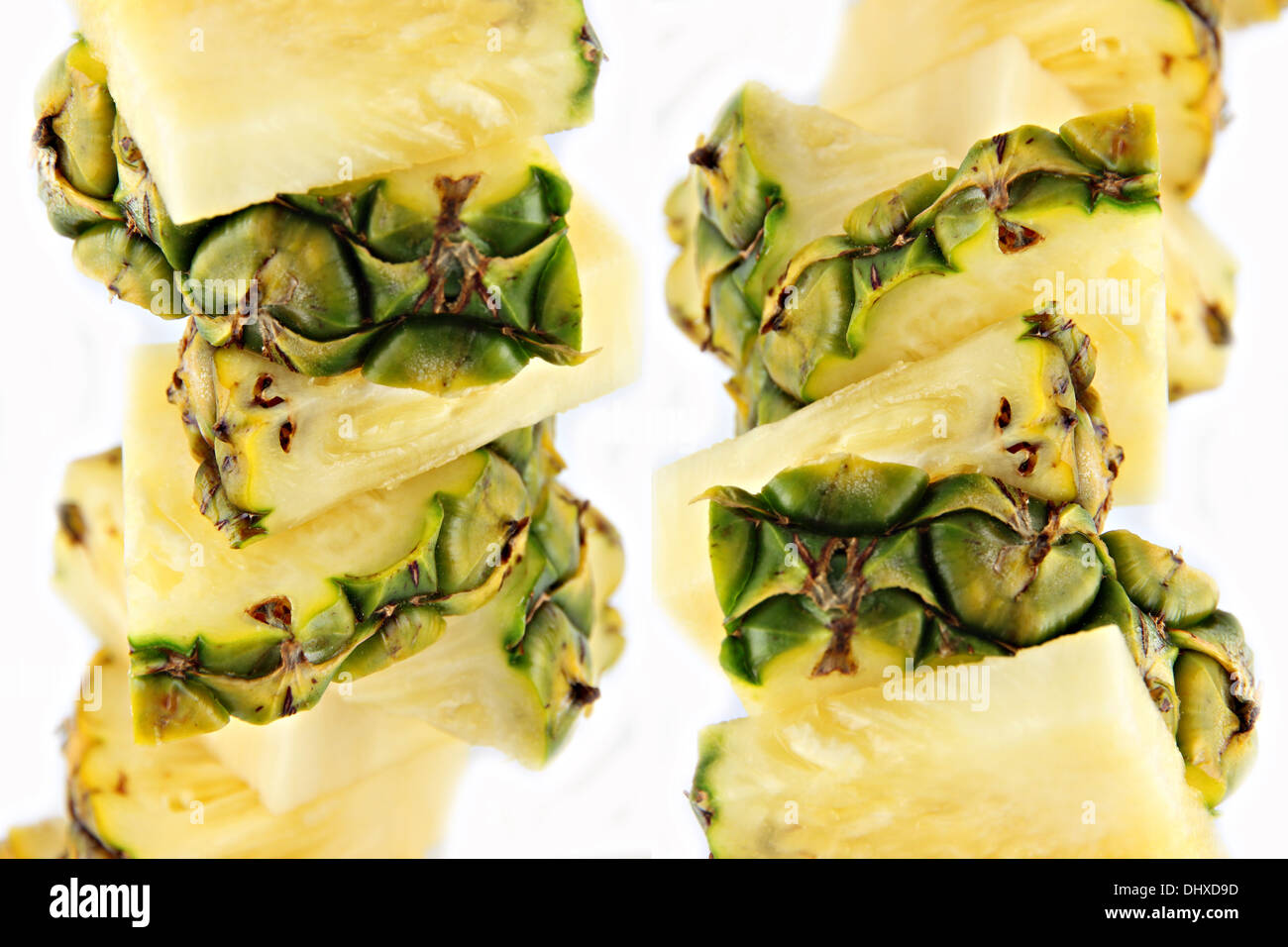 Focus The picture Pineapple slice of Arranged vertical Stock Photo - Alamy