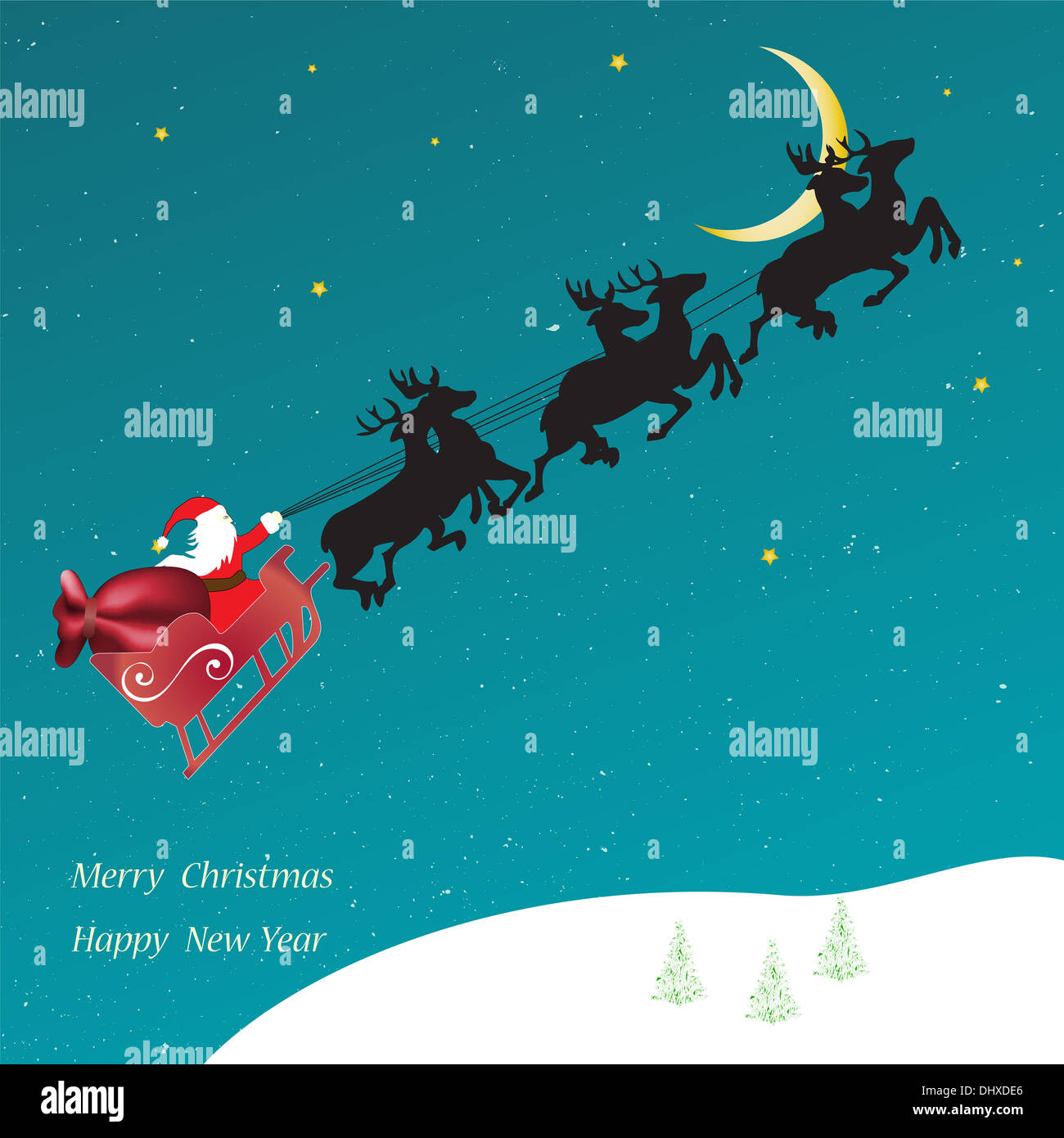 Flying sledge hi-res stock photography and images - Alamy