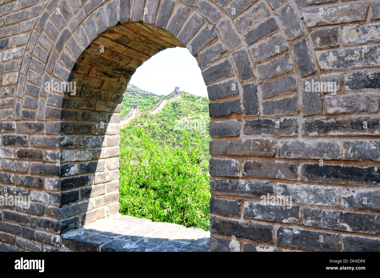 In the window-The Great Wall of China Stock Photo - Alamy