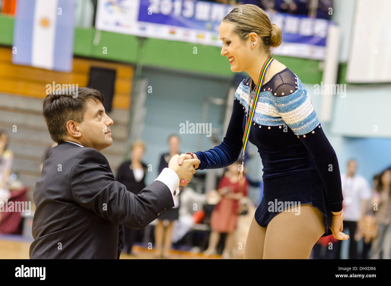 Taipei, Taiwan. 15th November 2013. Elizabeth Soler from Argentina ...