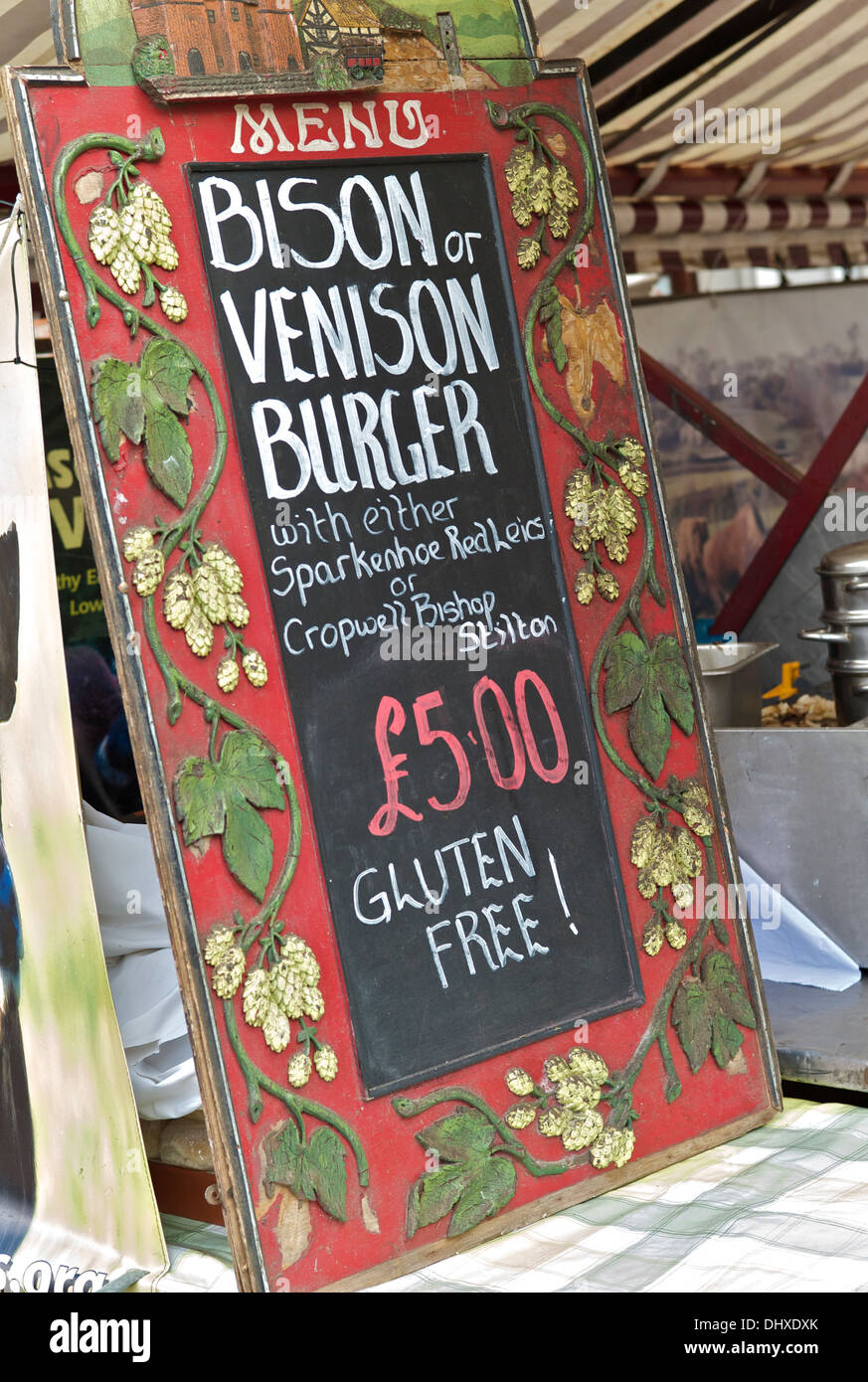Market stall sign hi-res stock photography and images - Alamy