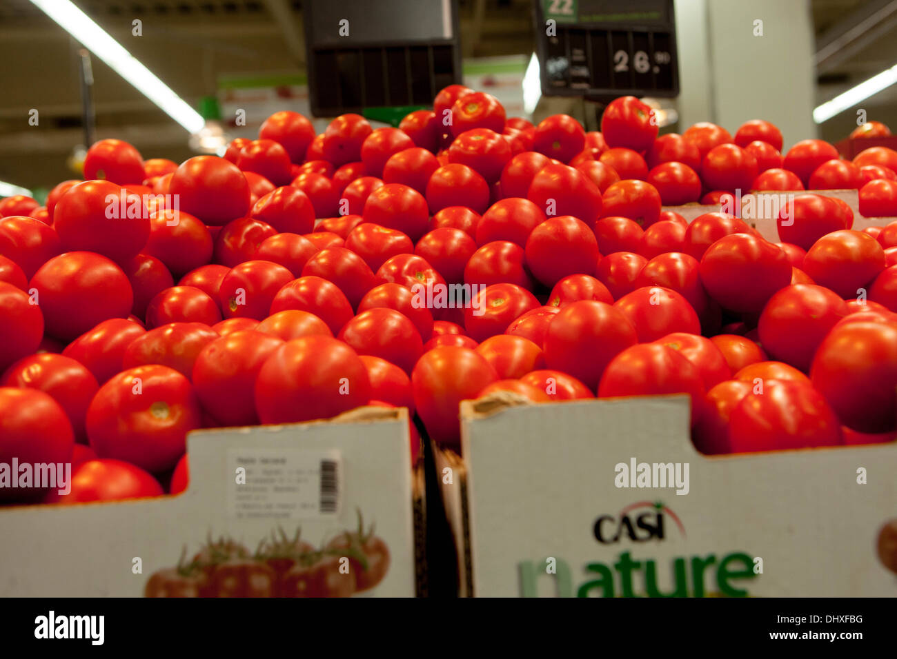 cherry tomatoes in the supermarket in Prague , Czech Republic Stock Photo - Alamy