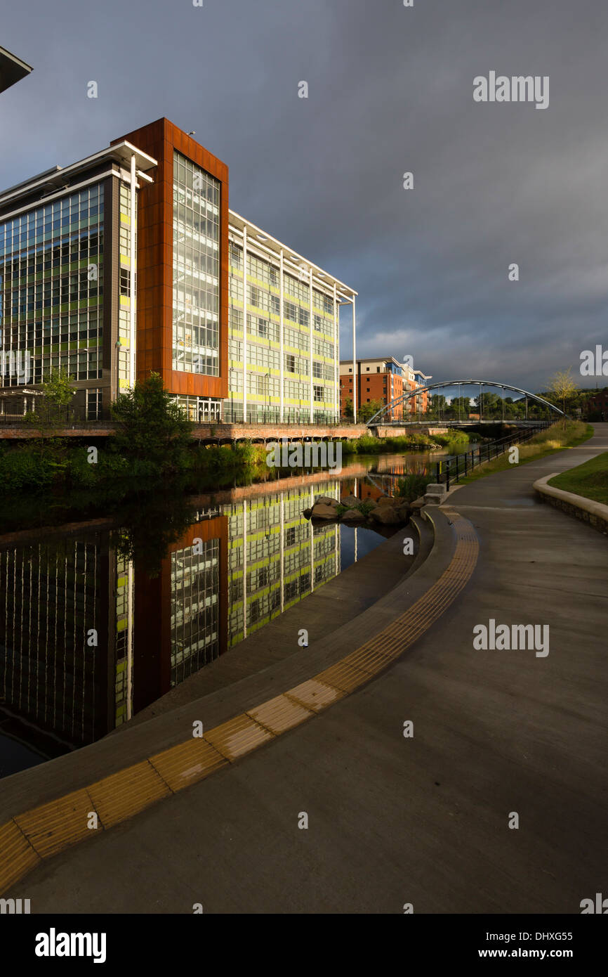 The Riverside Exchange quarter of Sheffield Stock Photo - Alamy