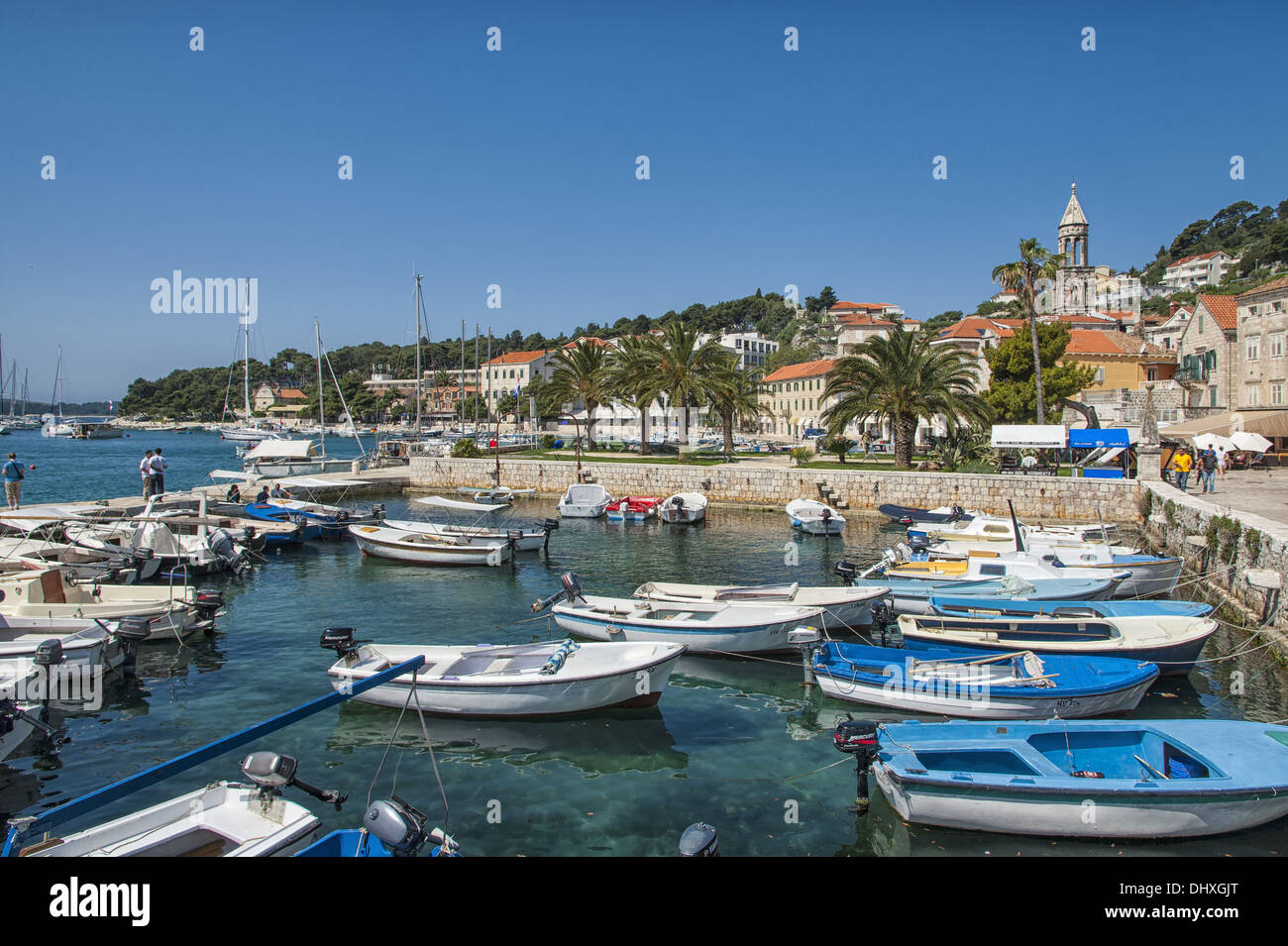 the port of Hvar on Hvar Stock Photo - Alamy