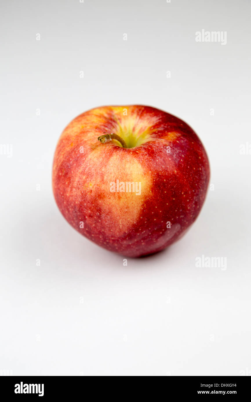 Apple apples red yellow close up food fruit fruits no body single alone ...