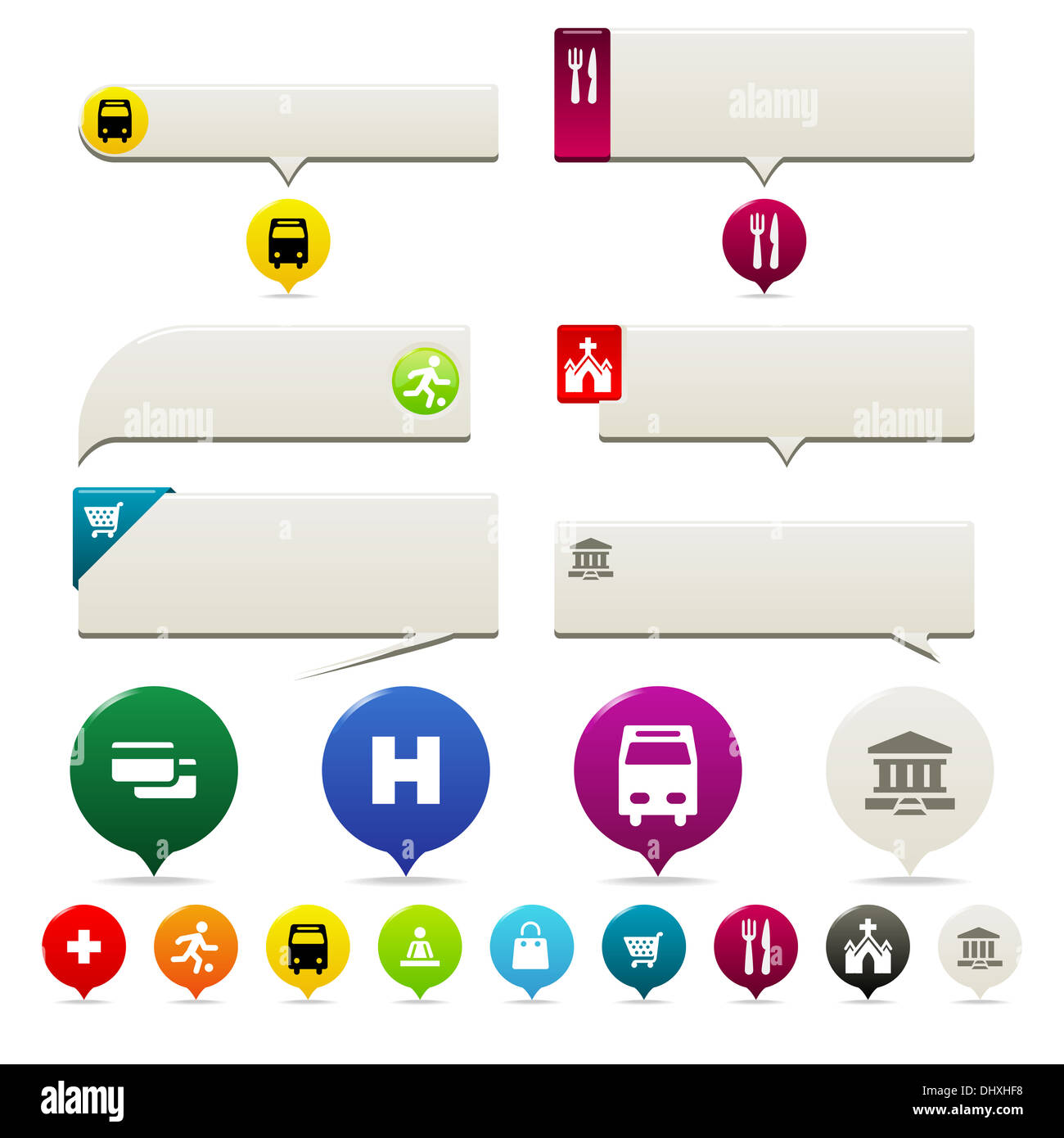 Pin points and Tooltip set. Six tooltip styles and Pin Points with ... Pin points and Tooltip set. Six tooltip styles and Pin Points with ...